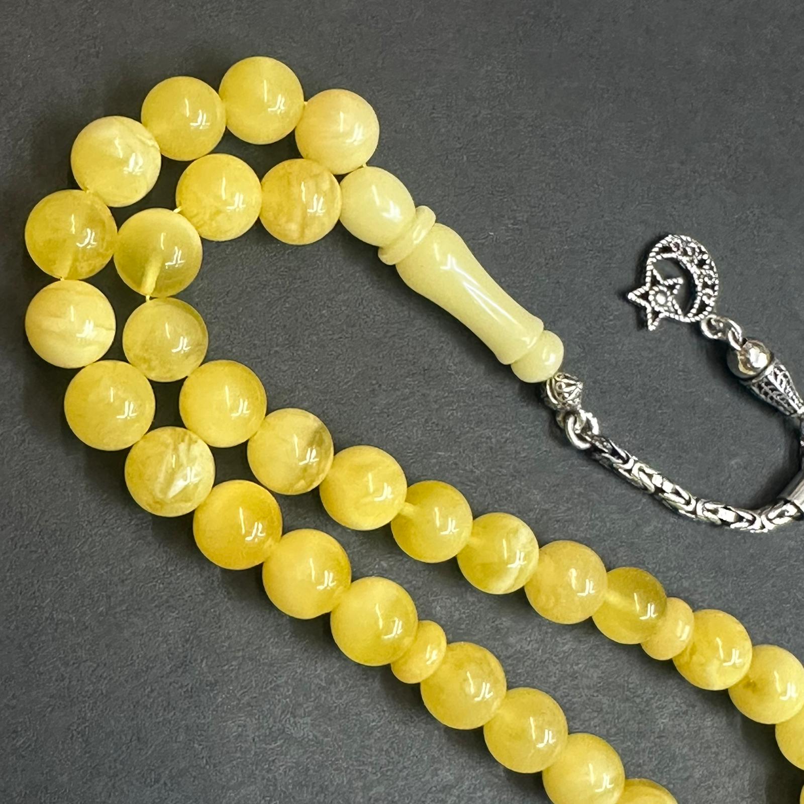 Kaliningrad Damla Kehribar Küre Tespih 9 (mm)